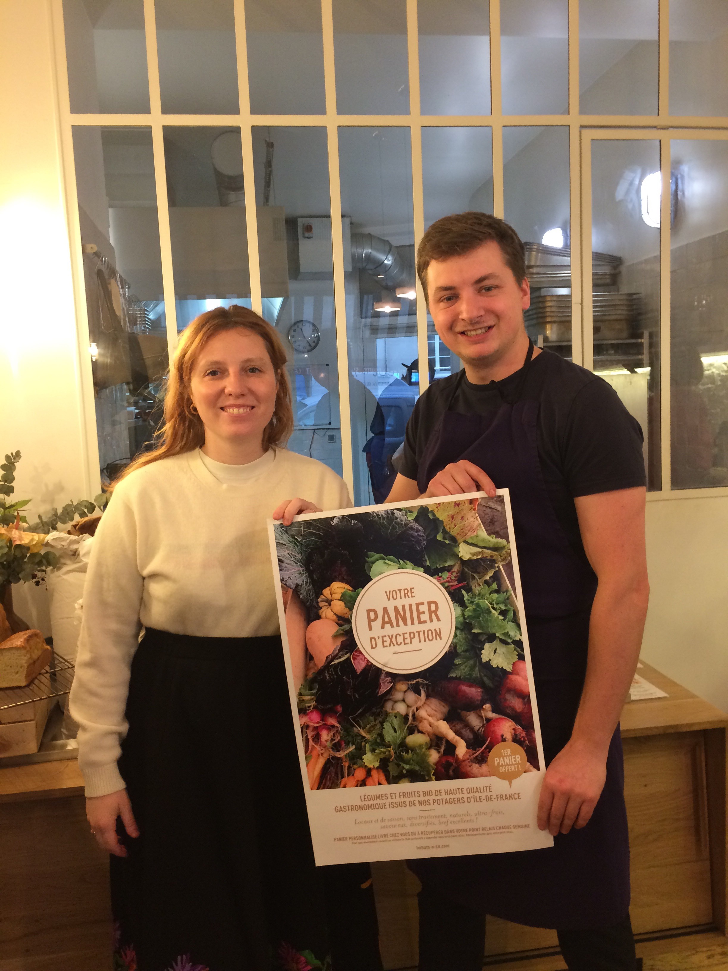 Elsa et Justin, premier point relais pour les paniers Tomato & Co ...